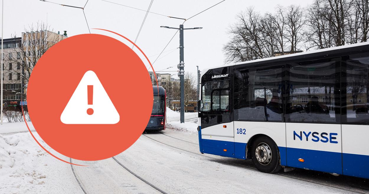 Lakkojen vaikutukset Nysse-liikenteeseen 1.-2.2. [Tampereen kaupunki ...